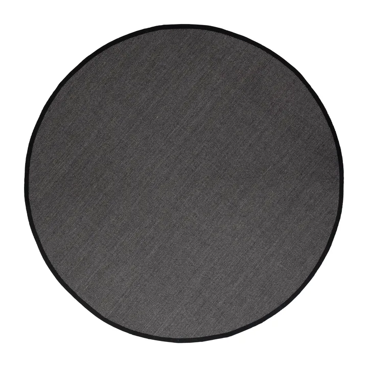 Tapis rond en sisal noir Jenny de Dixie - NordicNest.fr