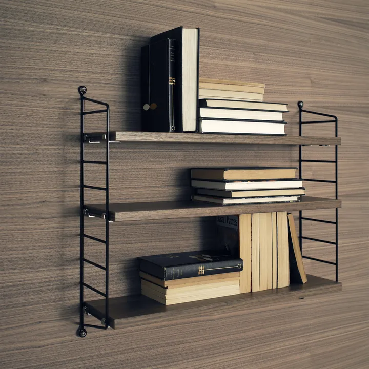 Étagère String Pocket noyer-noir de String Furniture - NordicNest.fr