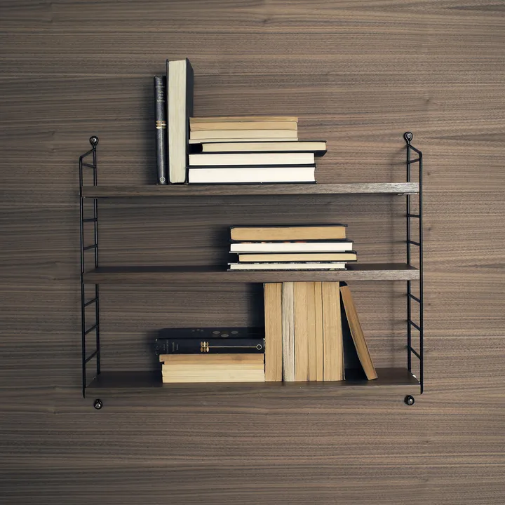 Étagère String Pocket noyer-noir de String Furniture - NordicNest.fr