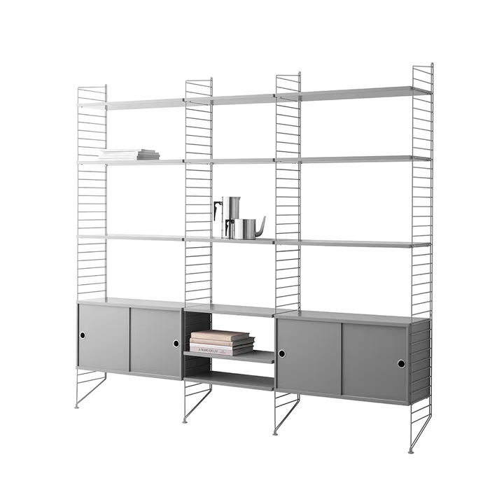 String bibliothèque combinaison B - gris de String - NordicNest.fr